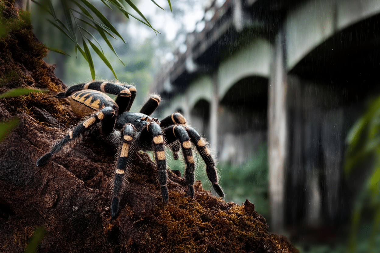 Tarantule Earth Tiger de Malaisie: 22 cm d'envergure, rapide, parfois ...